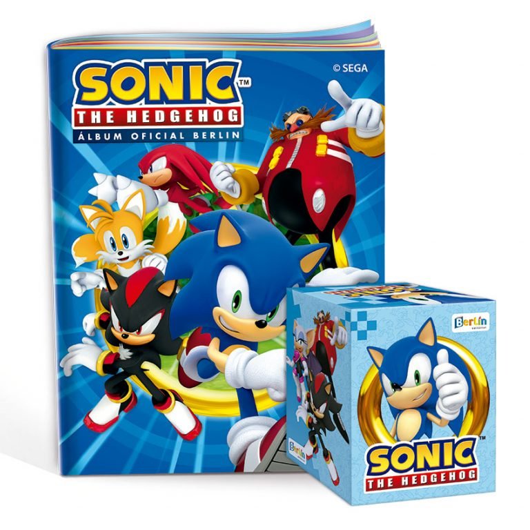 Sonic The Hedgehog, 1 Álbum Tapa Blanda + 1 Cajita (50 Sobres ...