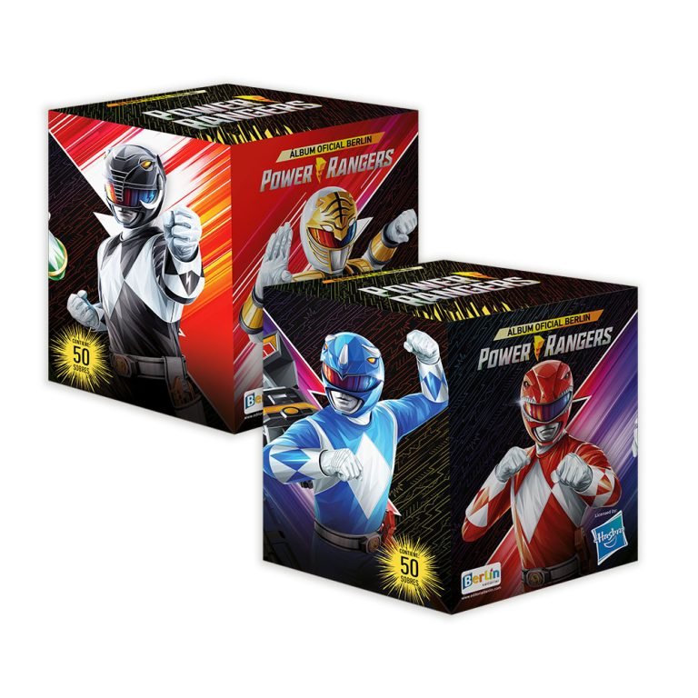Power Rangers, 2 Cajitas (100 Sobres) - Editorial Berlin