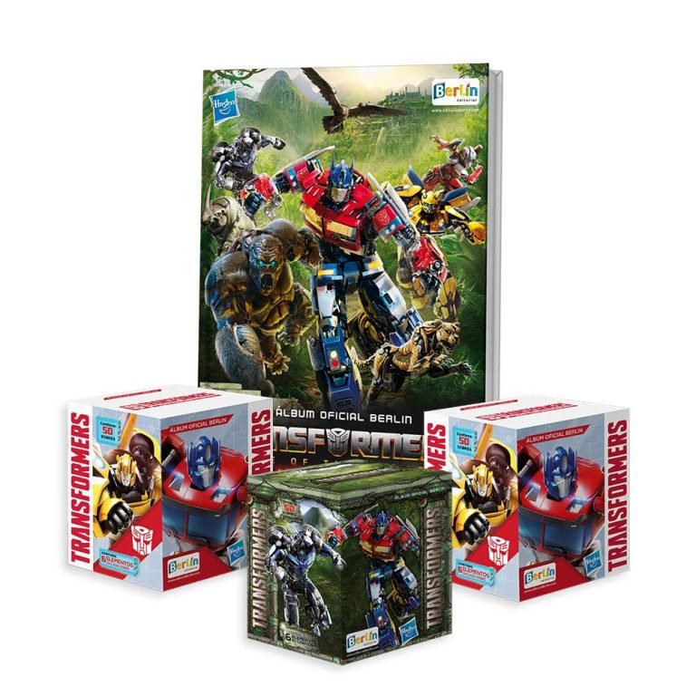 Transformers, 1 Álbum Tapa Dura + 3 Cajitas (150 Sobres) - Editorial Berlin